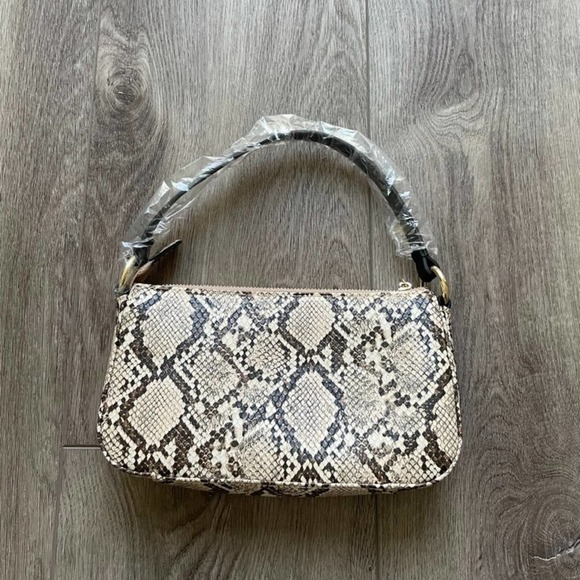 FRASIER STERLING | Bags | Frasier Sterling Snake Vegan Leather Shoulder ...